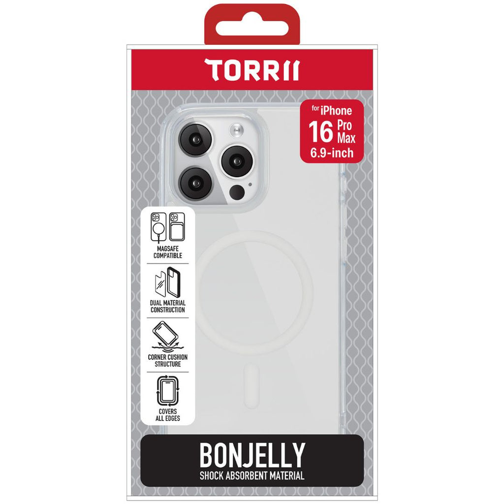 TORRII BONJELLY (MagSafe Compatible) for iPhone 16 Pro Max (6.9") - Cl – McBay Pte Ltd