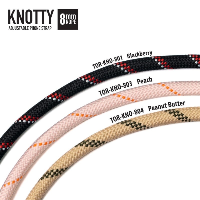 TORRII KNOTTY 8mm Rope Phone Strap compatible with most Phones and Cas ...