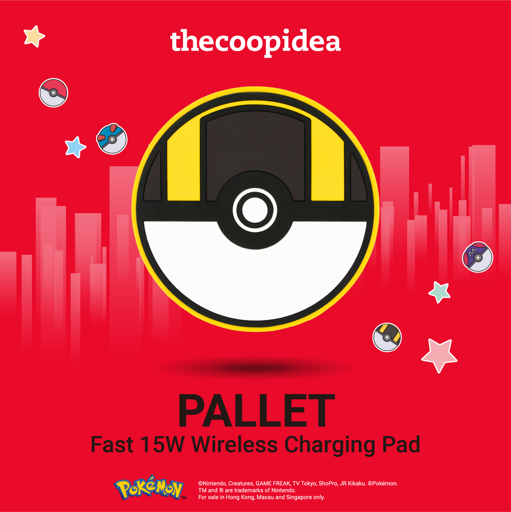 thecoopidea Pokemon Wireless Charging Pad Poke Ball Great Ball Ultra B ...