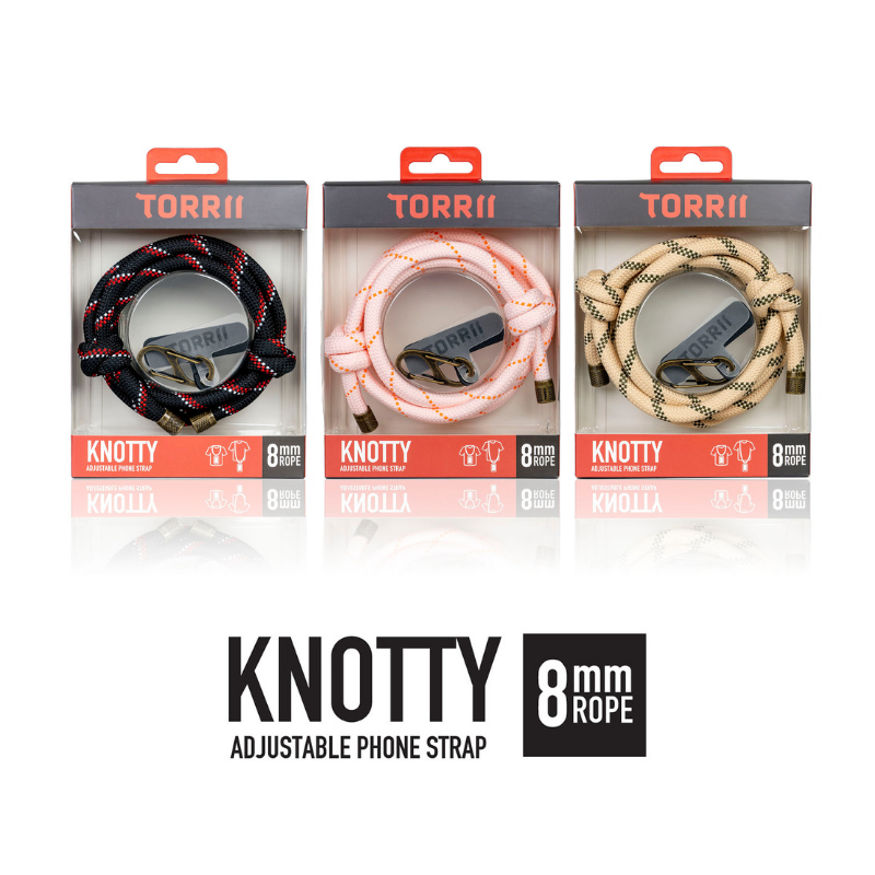 TORRII KNOTTY 8mm Rope Phone Strap compatible with most Phones and Cas ...